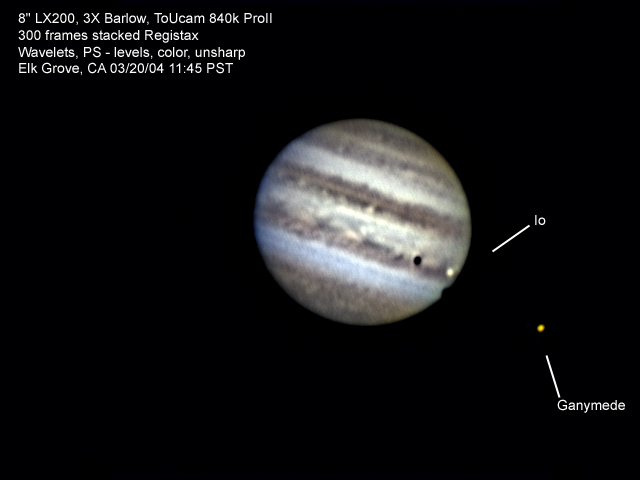 Jupiter - Starting to get the hang of the ToUcam - Major & Minor ...