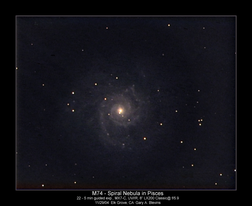 M74 - Pushing the limits of my location and gear - Experienced Deep Sky ...